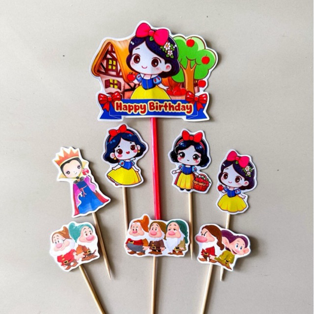 SNOW WHITE TOPPER / (LA-001) SNOW WHITE CAKE TOPPER / SNOW WHITE CAKE ...