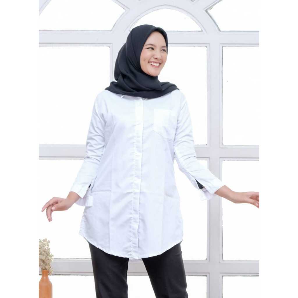 PUTIH Plain WHITE TUNIC | White TOYOBO TUNIC | Shopee Malaysia