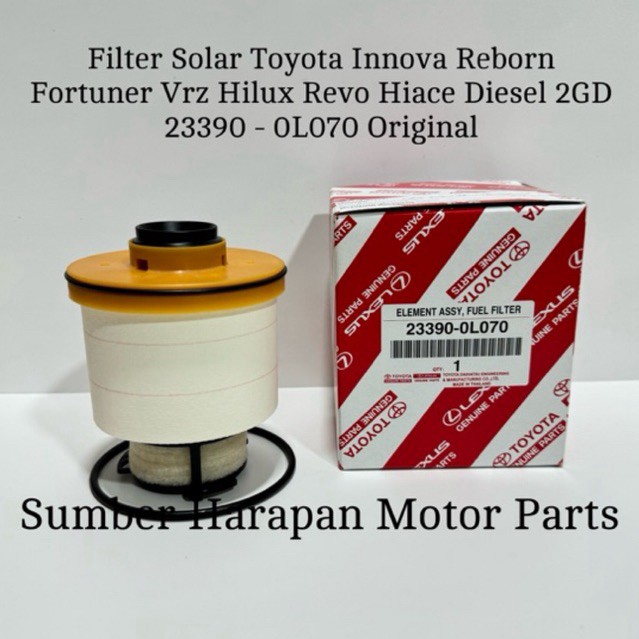 Solar Filter/Fuel Filter Solar Toyota Innova Reborn Fortuner Vrz Hilux ...