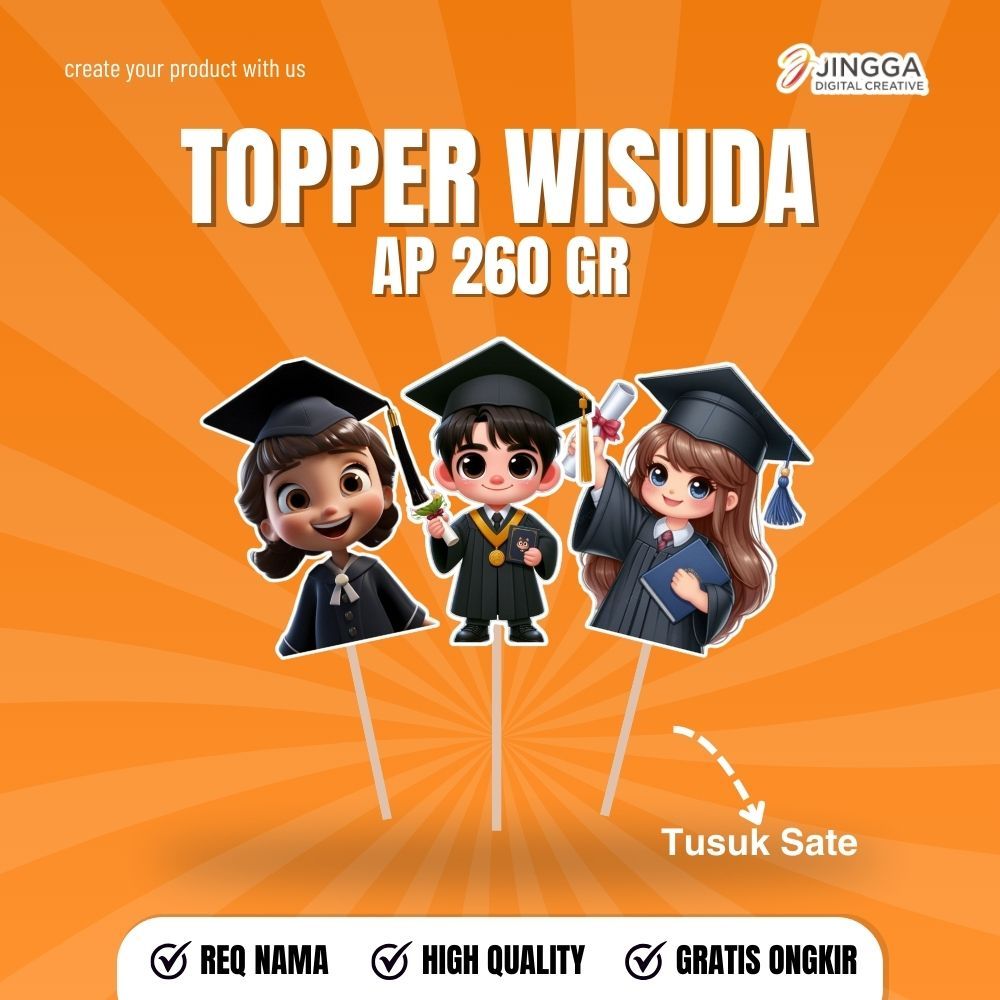 [CONTAINS 6 PCS] bucket Topper | Graduation Topper | Cake Topper | Cake ...