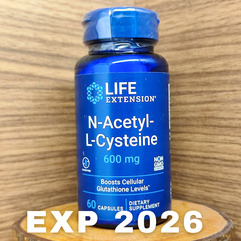 Life Extension LifeExtension NAC N-Acetyl-L-Cysteine 600mg 60 Veg Caps ...