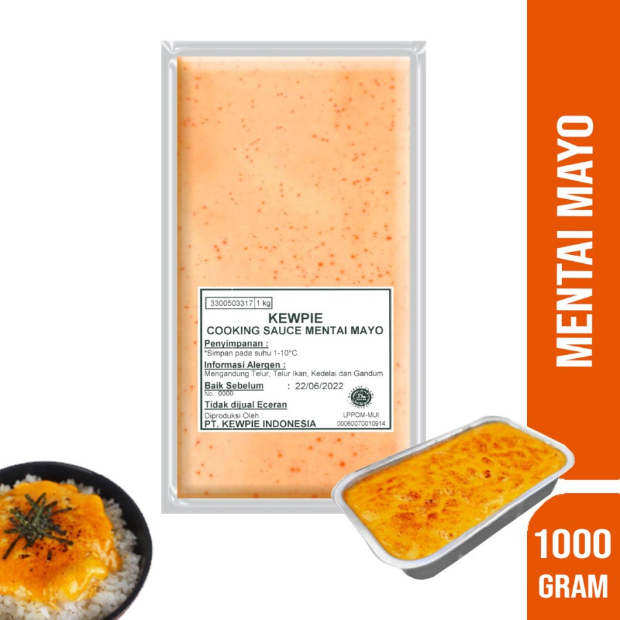 Kewpie MENTAI SAUCE MAYO 1 KG ORIGINAL MAYONAISE SAUCE OFFICIAL ...