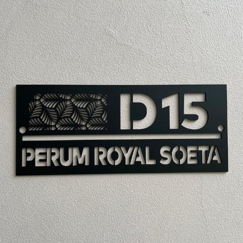No. Custom Premium Black Doff Acrylic Aesthetic House | Shopee Malaysia