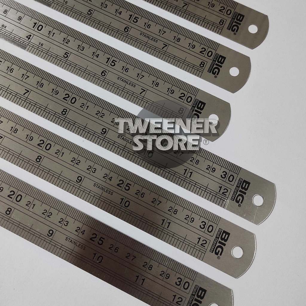 (NEWEST) Big IRON Ruler Stainless Ruler | Shopee Malaysia
