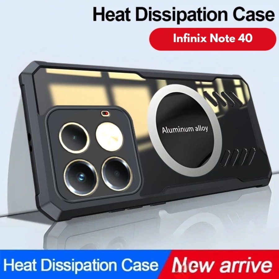Casing INFINIX NOTE 40 4G Magnetic Casing Double Air Flow Cooling Vent ...
