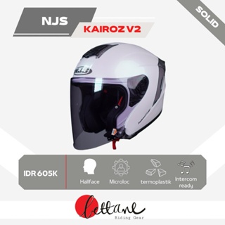Njs KAIROZ V2 SOLID - Half Face Helmet | Shopee Malaysia