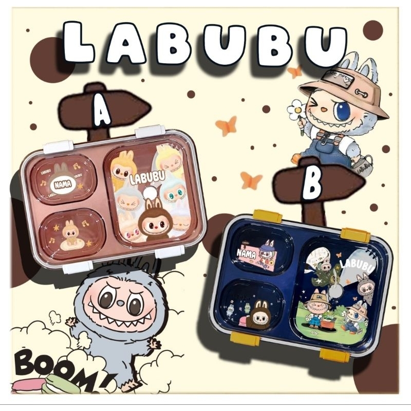 Custom Lunch box Labubu Character Lunch box | Shopee Malaysia