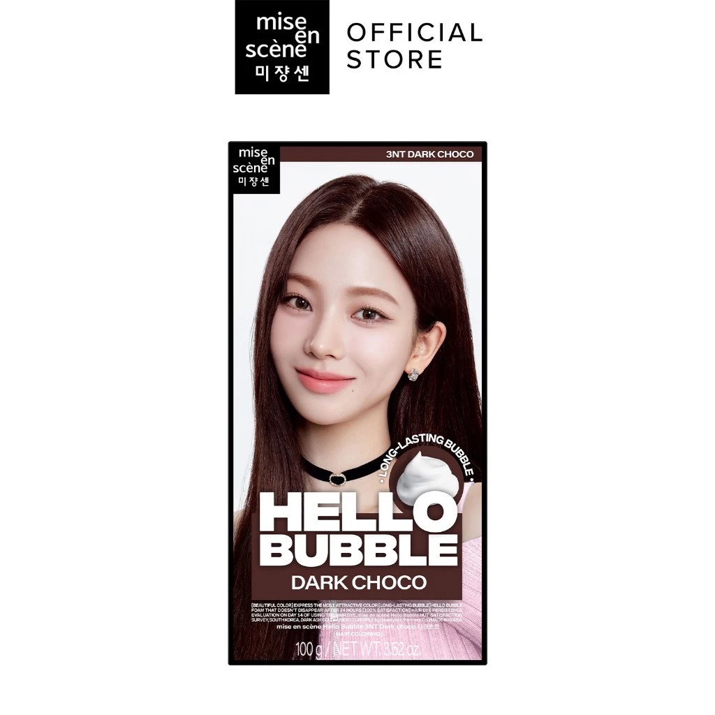 Mise En Scene Hello Bubble 3NT DARK CHOCO NEW Foam Hair Color Blackpink | Shopee Malaysia