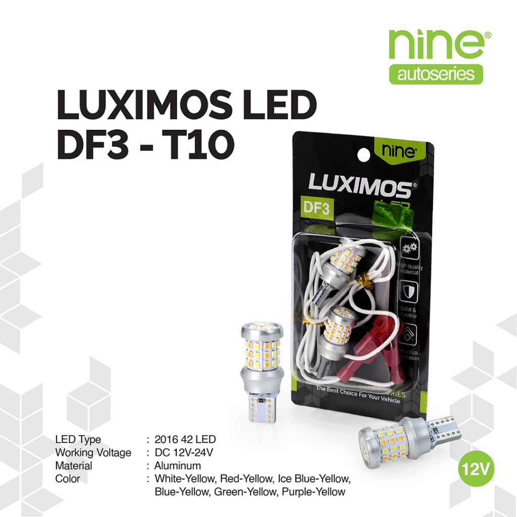 MATA Luximos 2-Mode T10 12V DC Super Bright 42-point Eye Motor DF3 ...