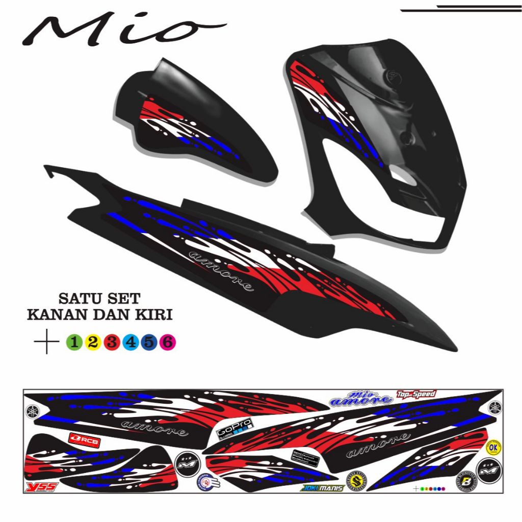 Mio OLD MIO SMILE Sticker SIMPLE LIS Sticker | Shopee Malaysia