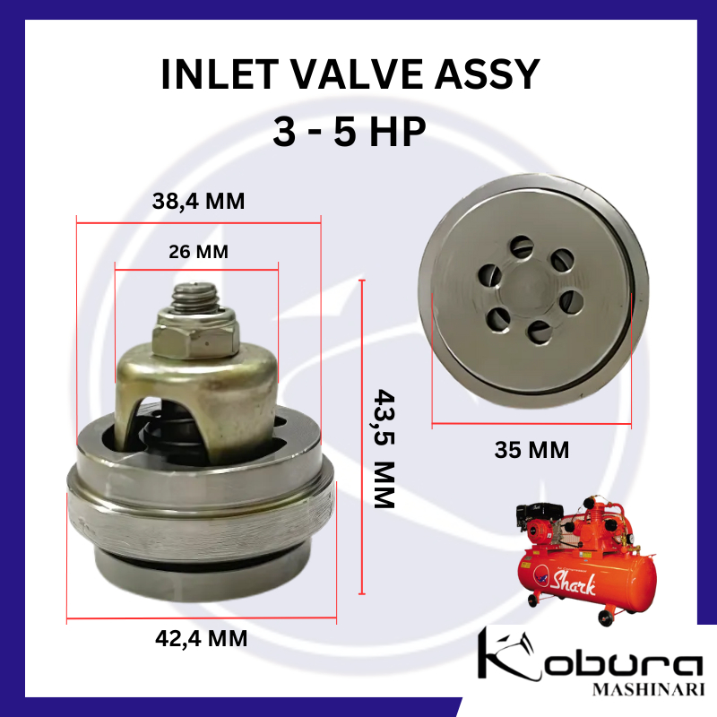 Inlet Valve Assy 3 - 5 HP Air Compressor 3 HP and 5 HP | Shopee Malaysia