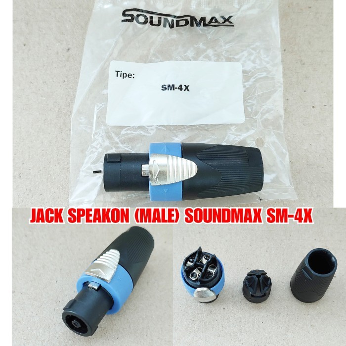 Jack Audio Spicon Speakon SOUNDMAX Spicon Speaker | Shopee Malaysia