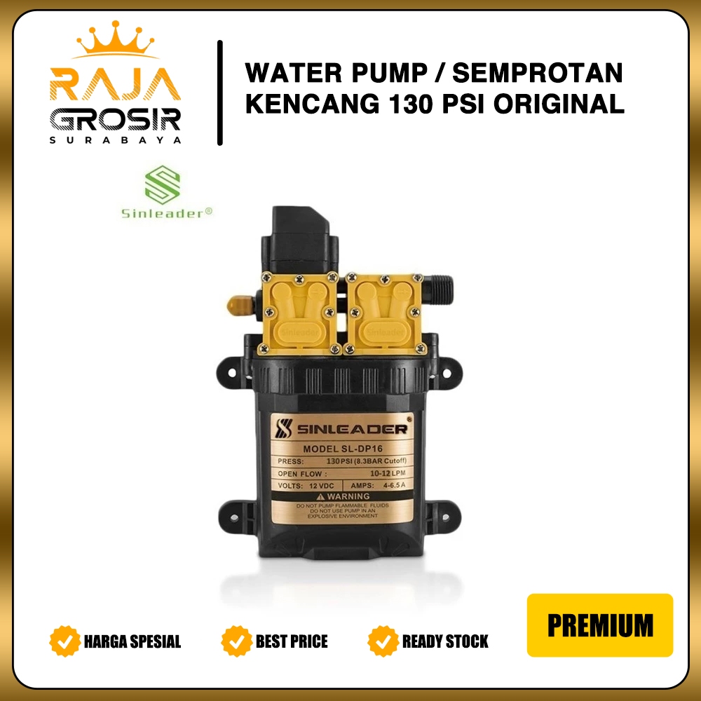 Dc Pump 12V Double Pump JET 120 PSI SINLEADER SL-DP16 Original RAJA ...