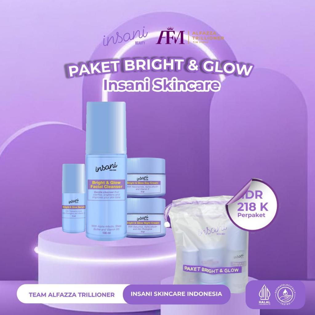HITAM PUTIH Insani Skincare All Variants Acne Bright & Glow Night Cream ...