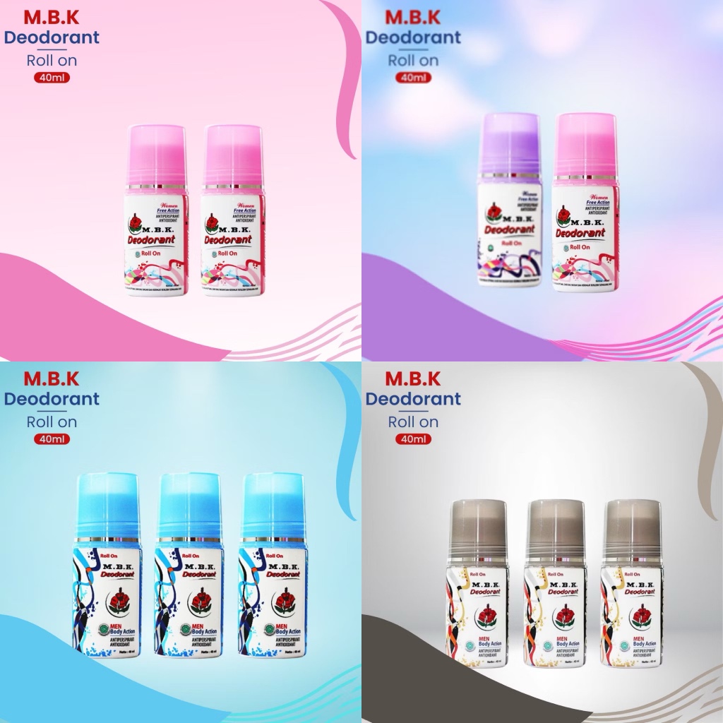 [BUNDLING] MBK Deodorant Roll On | 40ml Deodorant Package | Twin Triple ...
