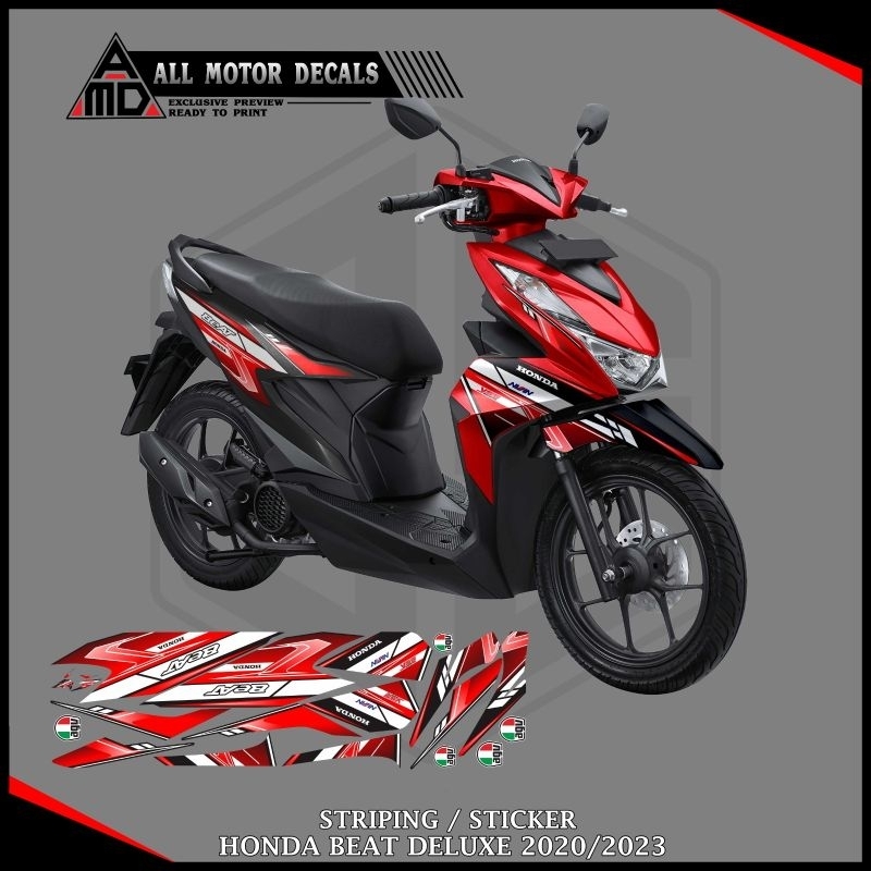 Beat DELUXE STRIPING 2020,2021,2022,2023 / HONDA BEAT DELUXE AND BEAT ...