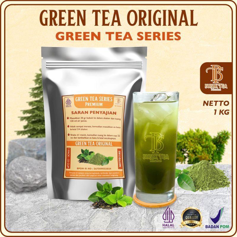Original GREEN TEA Drink Powder 1KG PREMIUM/PREMIUM Palace Powder ...