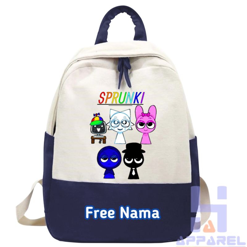 Incredibox SPRUNKI CHILDREN'S BACKPACK FREE NAME | Shopee Malaysia