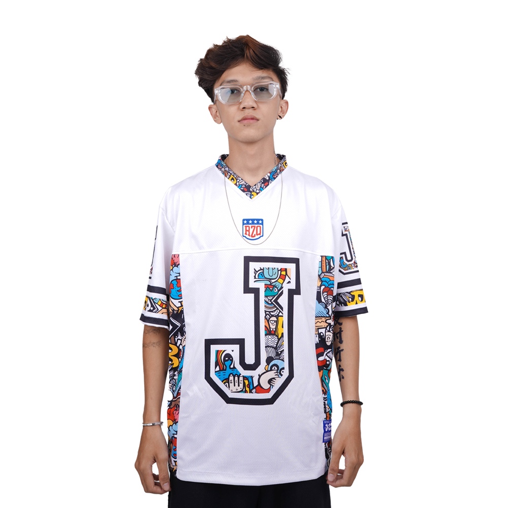 Rzq / J / ALPHABET SERIES / Jersey / Oversize / Streetwear / Retro ...