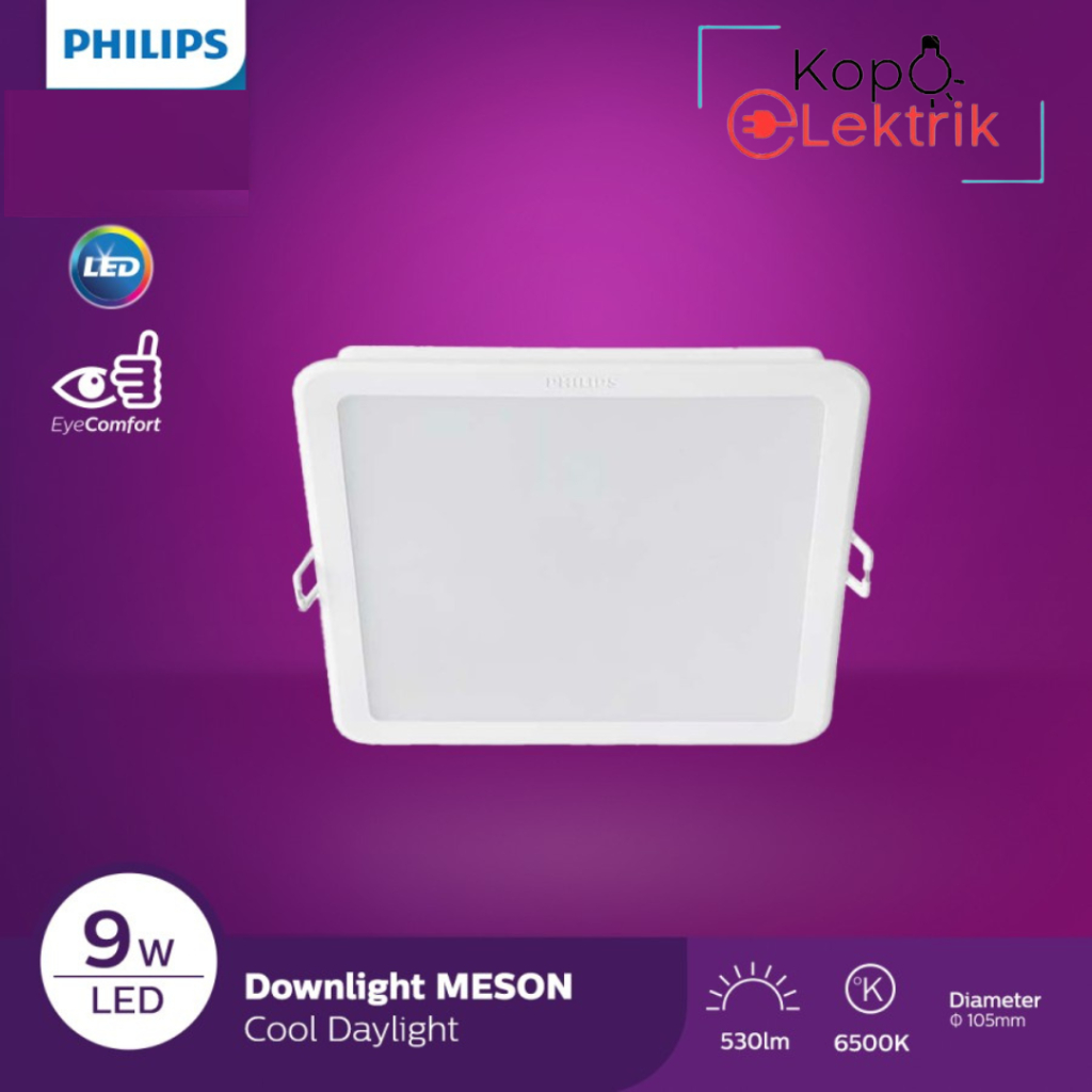 Philips 9 Watt Square Led Downlight | Shopee Malaysia
