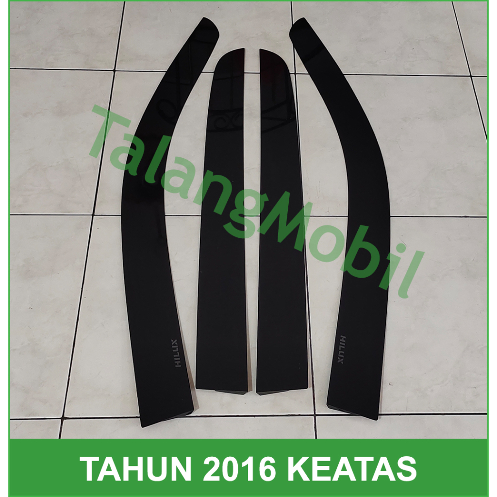 Toyota New Hilux Car Door Water Gutters, Slim Flat Model 2016 and above ...