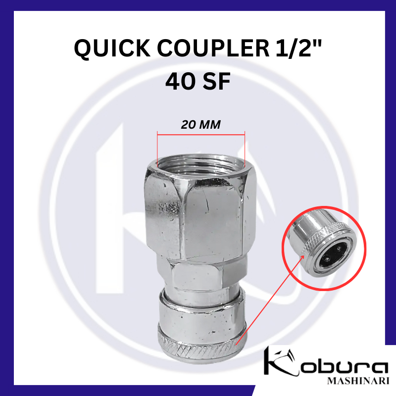 Quick Coupler 40 SF Coupler Connector Female Internal Thread 1/ 2" Inch ...