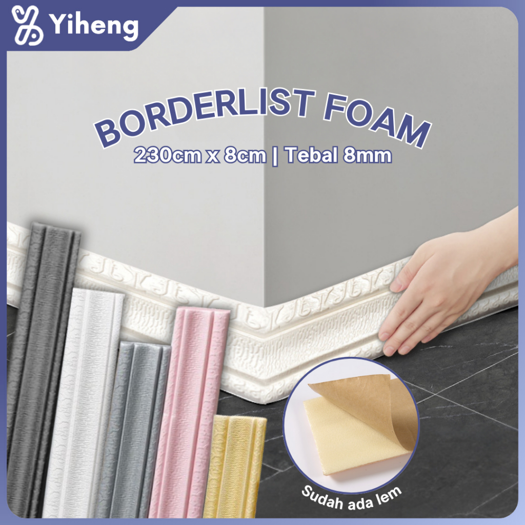 Wall Border List Border Foam 2.3M Border List Ceiling Wallpaper 3D Wall ...