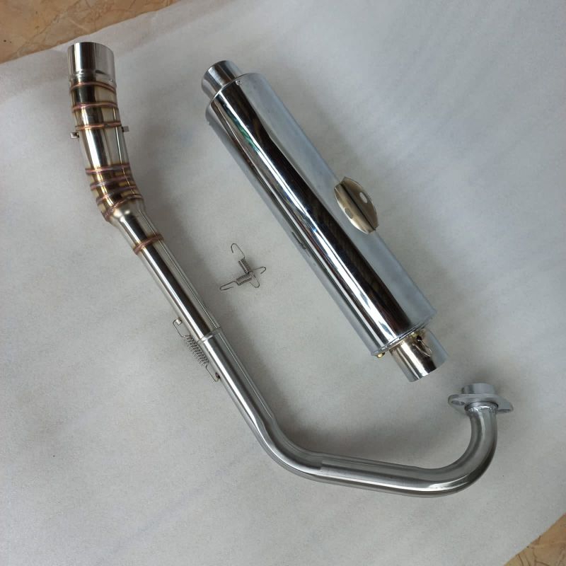 Standard Canister + big elbow pipe 51mm Wave 100 110 125xrm rs 125 fury ...