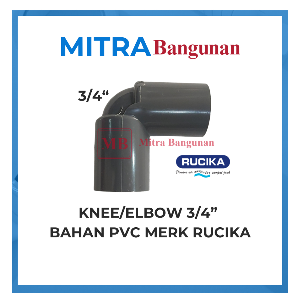 Knee RUCIKA 3/4" PVC PIPE CONNECTION | Shopee Malaysia