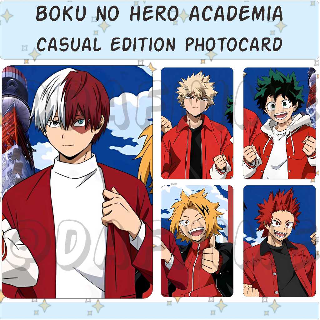 Boku NO HERO ACADEMIA CASUAL EDITION PHOTOCARD ANIME | Shopee Malaysia