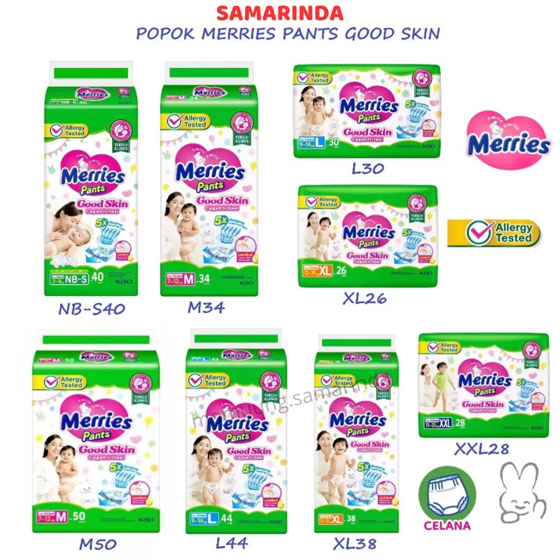 Merries Diapers Pants Super Jumbo M50 L44 XL38 | Makeup | Merries Jumbo ...