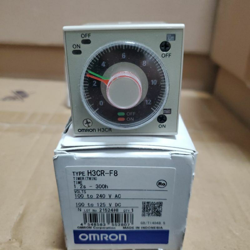 OMRON H3CR-F8 twin timer 220vac/ TIMER OMRON H3CR-F8 2 Needles 200/220 ...