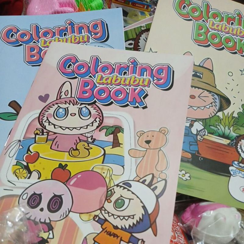 Labubu Cartoon Coloring Book Children's Coloring Book Educational Book ...