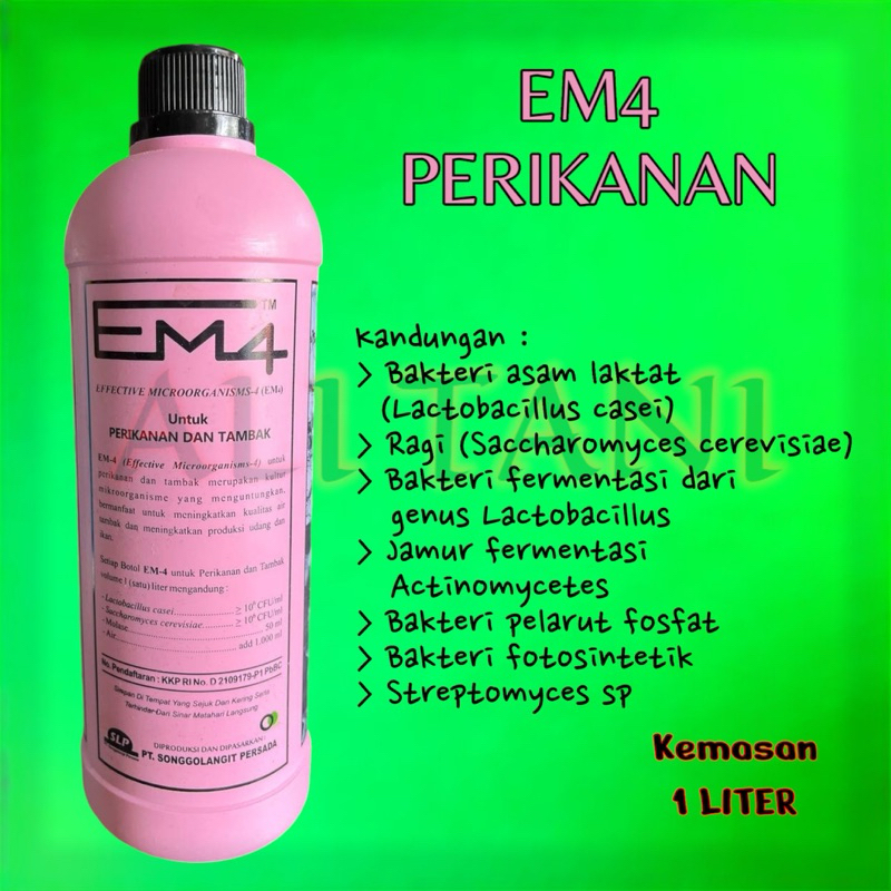 EM4 1 Liter Packaging Organic Micro Fertilizer for Agricultural ...