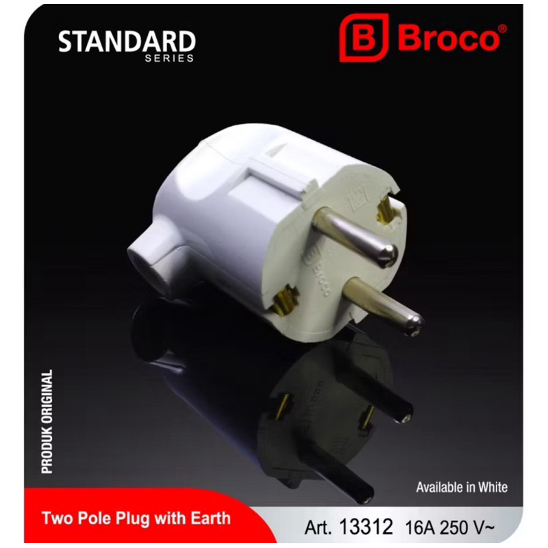 Broco Electrical Standard Series 13312-55 Ground Plug L Type | Shopee ...