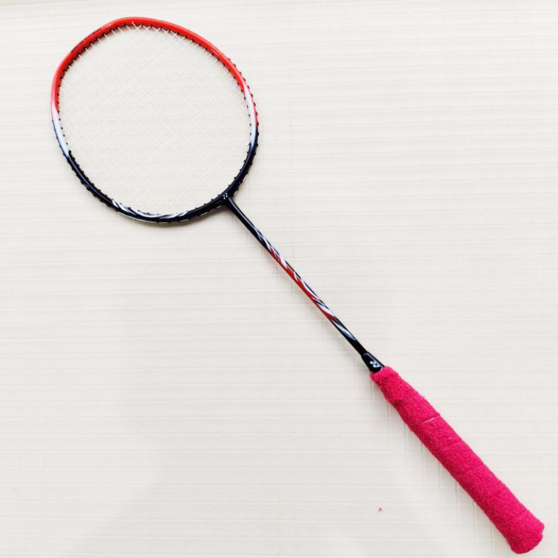 Compound style badminton racket with the pbsi logo, includes 1 racket ...