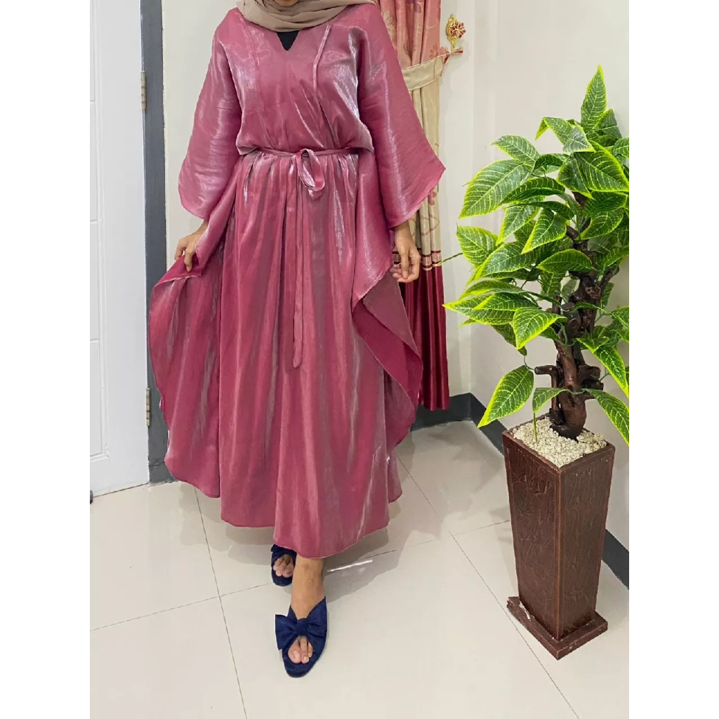 TERLARISSS - KAFTAN SHIMMER LEBARAN 2025 LUXURY PREMIUM - AZURA SHIMMER ...