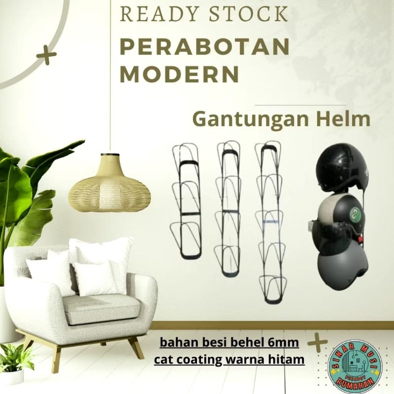 Hanging Helmet Rack | 5 tier hanging helmet rack | Wall-mounted helmet ...