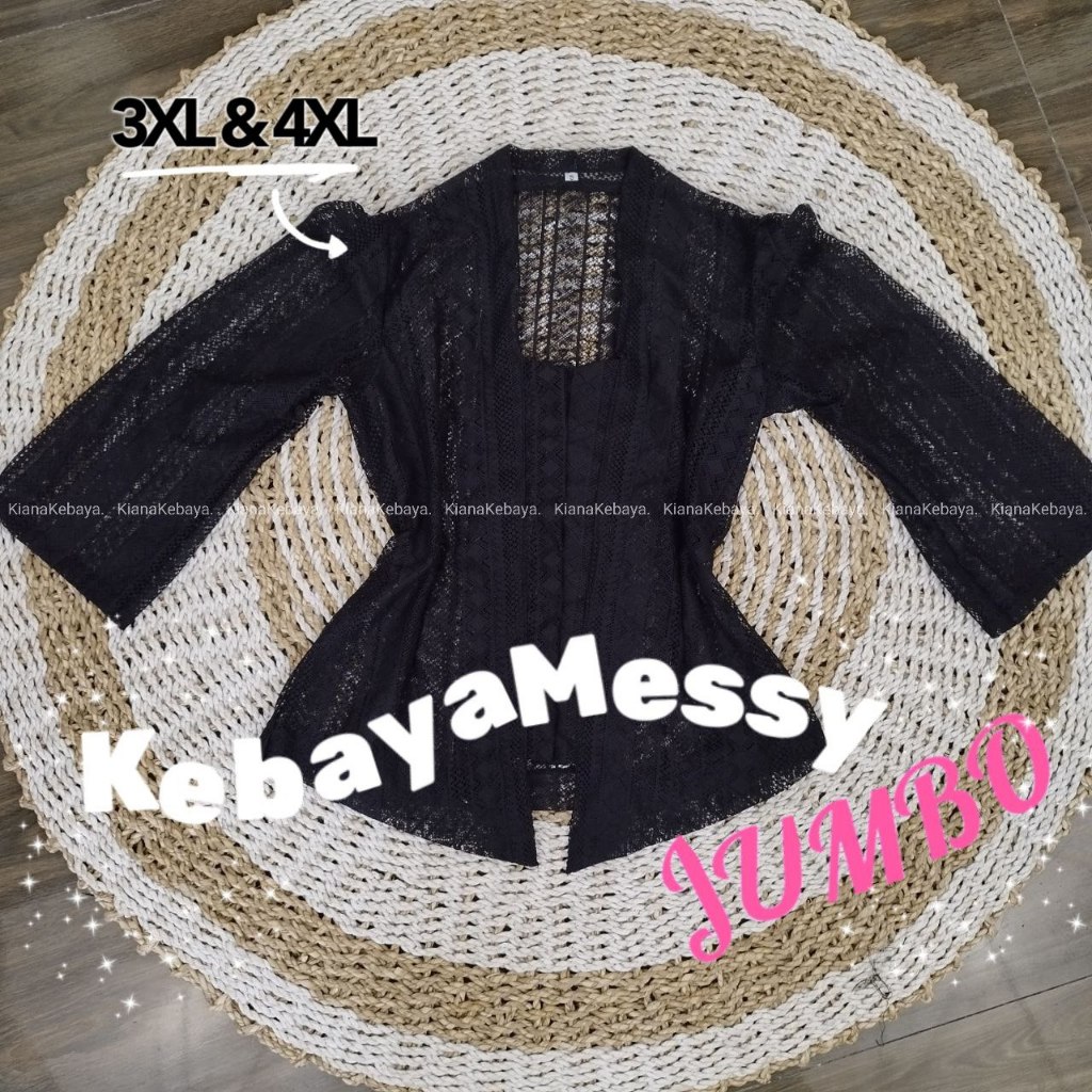 (ONLY Kebaya) Messy Bell Brocade Kebaya Dress JUMBO SIZE Bali Modern ...