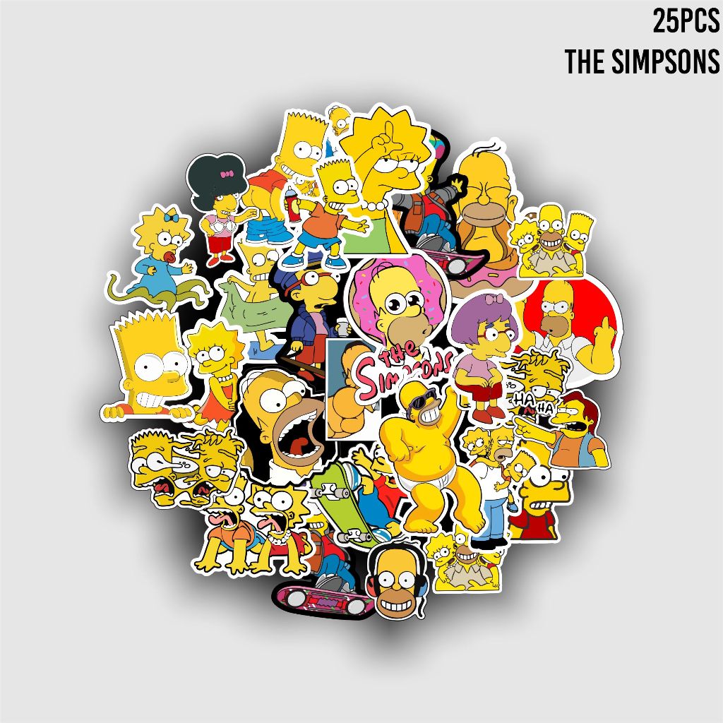 25 PCS Sticker Pack Model The Simpsons - The Simpsons Waterproof ...