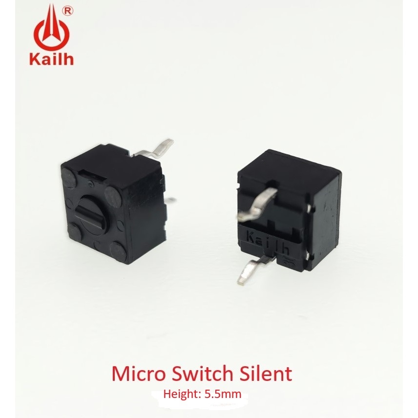 TOMBOL Kailah Silent Micro Switch Middle Click Mouse 5.5mm - 2 Pin ...