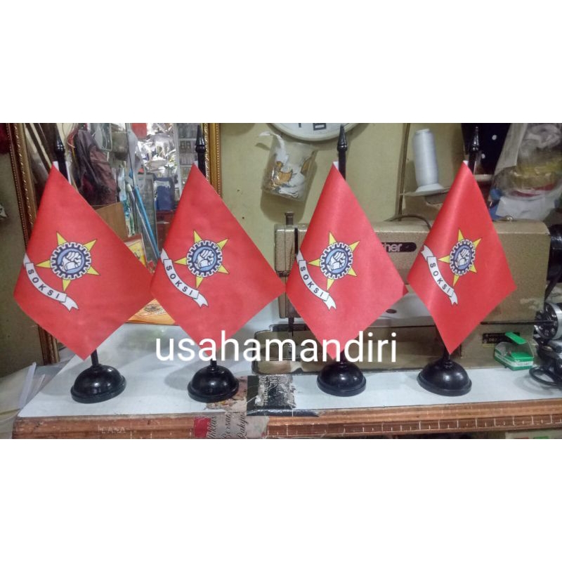 Sokasi table flag and wooden pole (price per set of flags and poles ...
