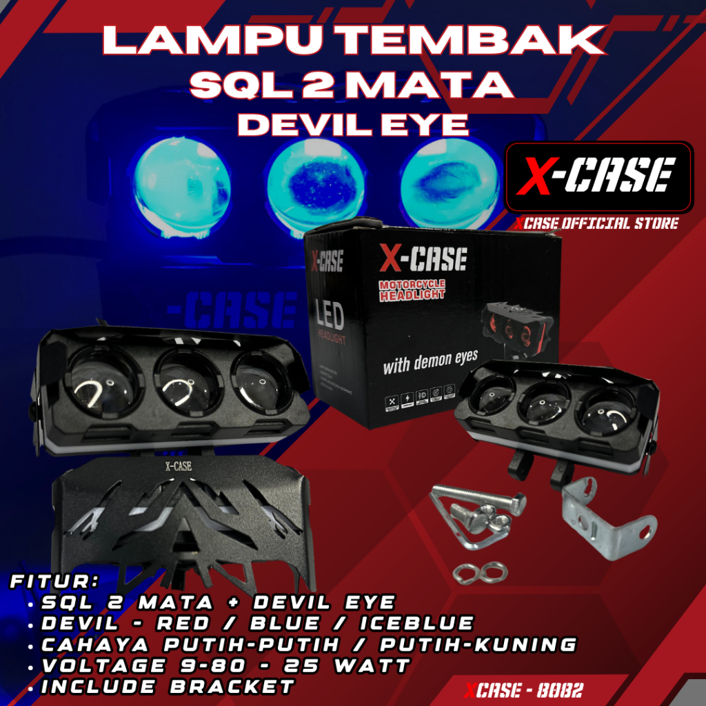 MATA X-Case Sql 3-Eye Devil Eye Spotlight Superior Quality All Weather ...