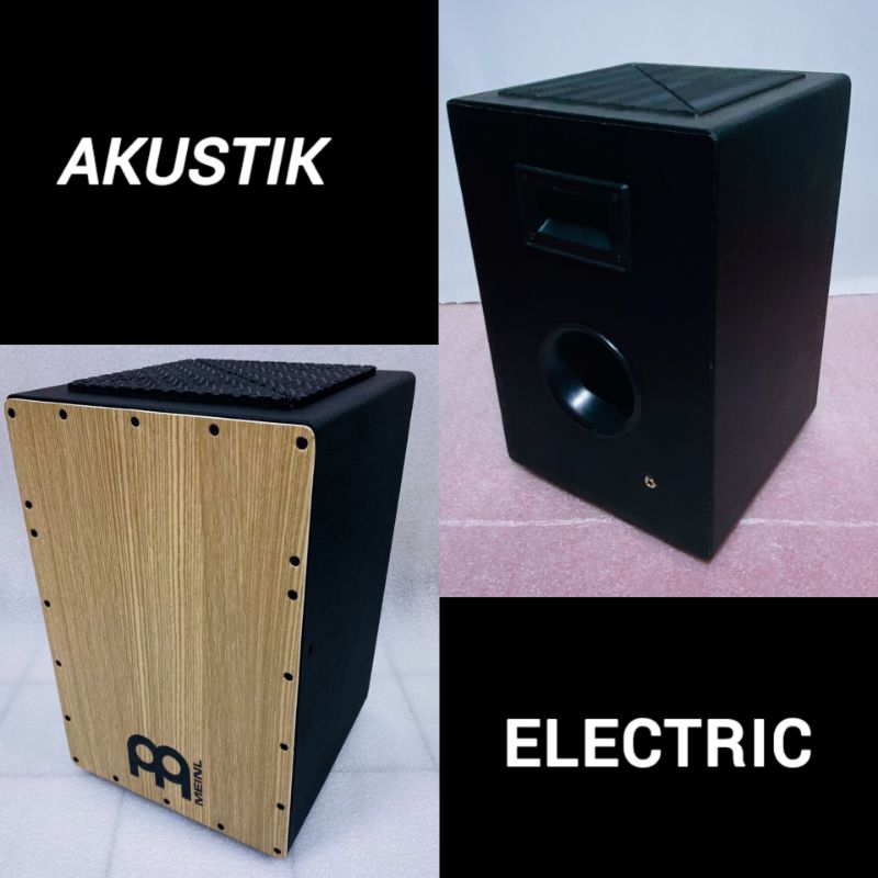 Cajon Sitting Kajon Kahon Premium Electric Acoustic Drum Box | Shopee ...