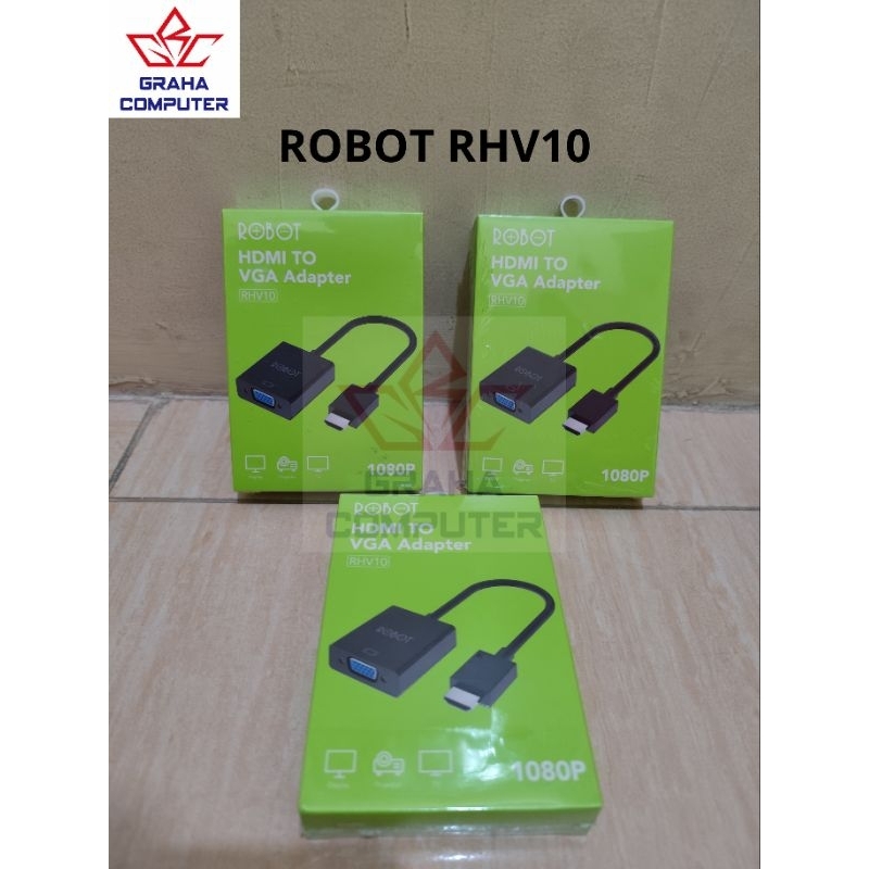Robot RHV10 Converter HDMI To VGA Adapter 1080P (Without Audio & Power ...
