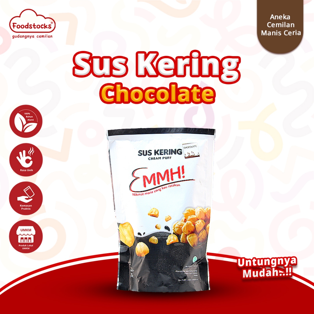 Emmh Dry Soes Cake Chocolate Snack Flavor Full Cream & Super Crispy ...