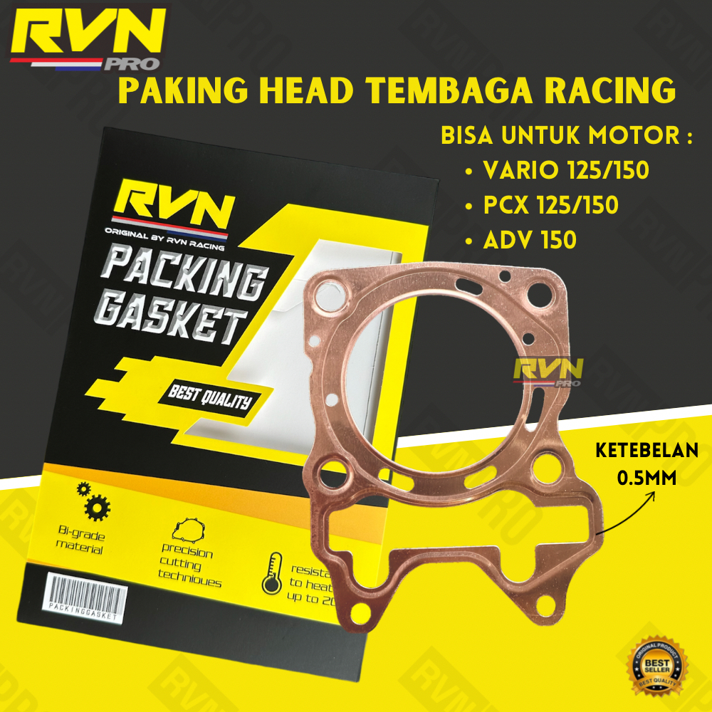 PERPAK GASKET PAKING PACKING BLOCK HEAD COPPER VARIO 125 150 PCX ADV ...