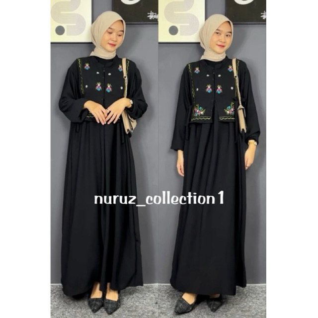 Nesya DRESS EMBROIDERED VEST - CRINGKEL AIRFLOW | Shopee Malaysia