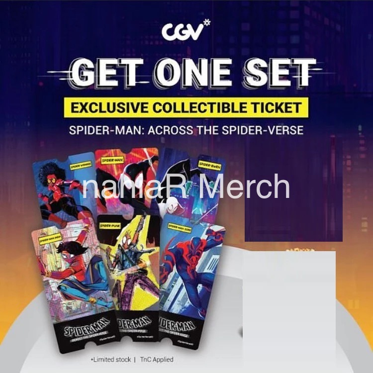 Spider-man: Across the Spider-Verse x CGV Official Collectible Ticket Set | Shopee Malaysia