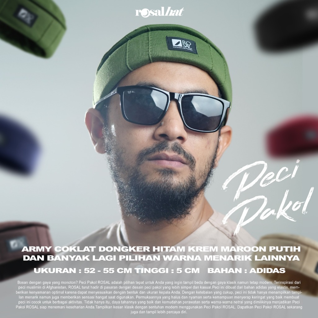 Afghan Pakol Cap - Rosal Hat - Men | Shopee Malaysia